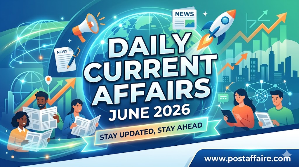 Daily Current Affairs Quiz - 8 June 2026 - Post Affaire